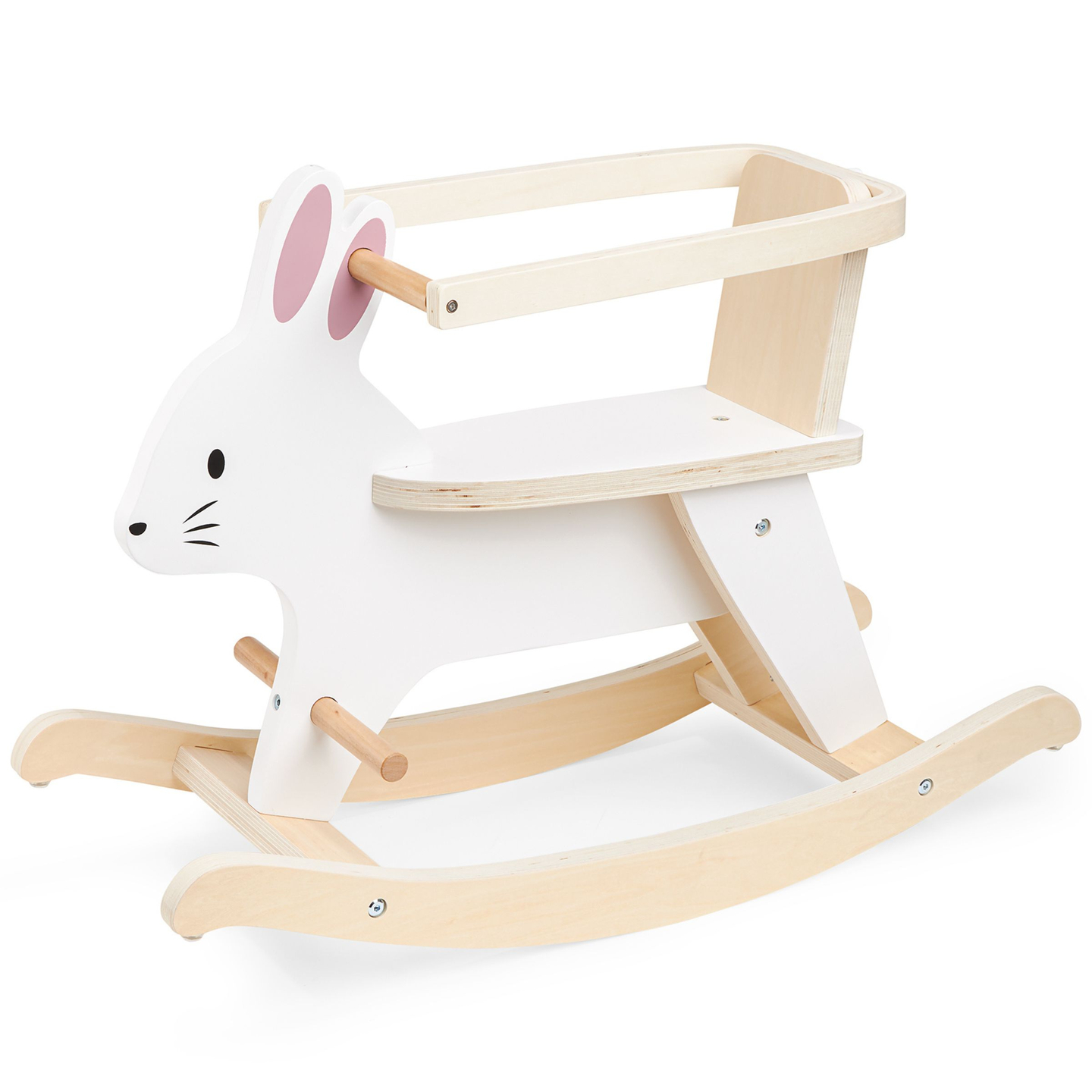 Wooden rocking rabbit - rocker with rails | | Mamabrum.co.uk