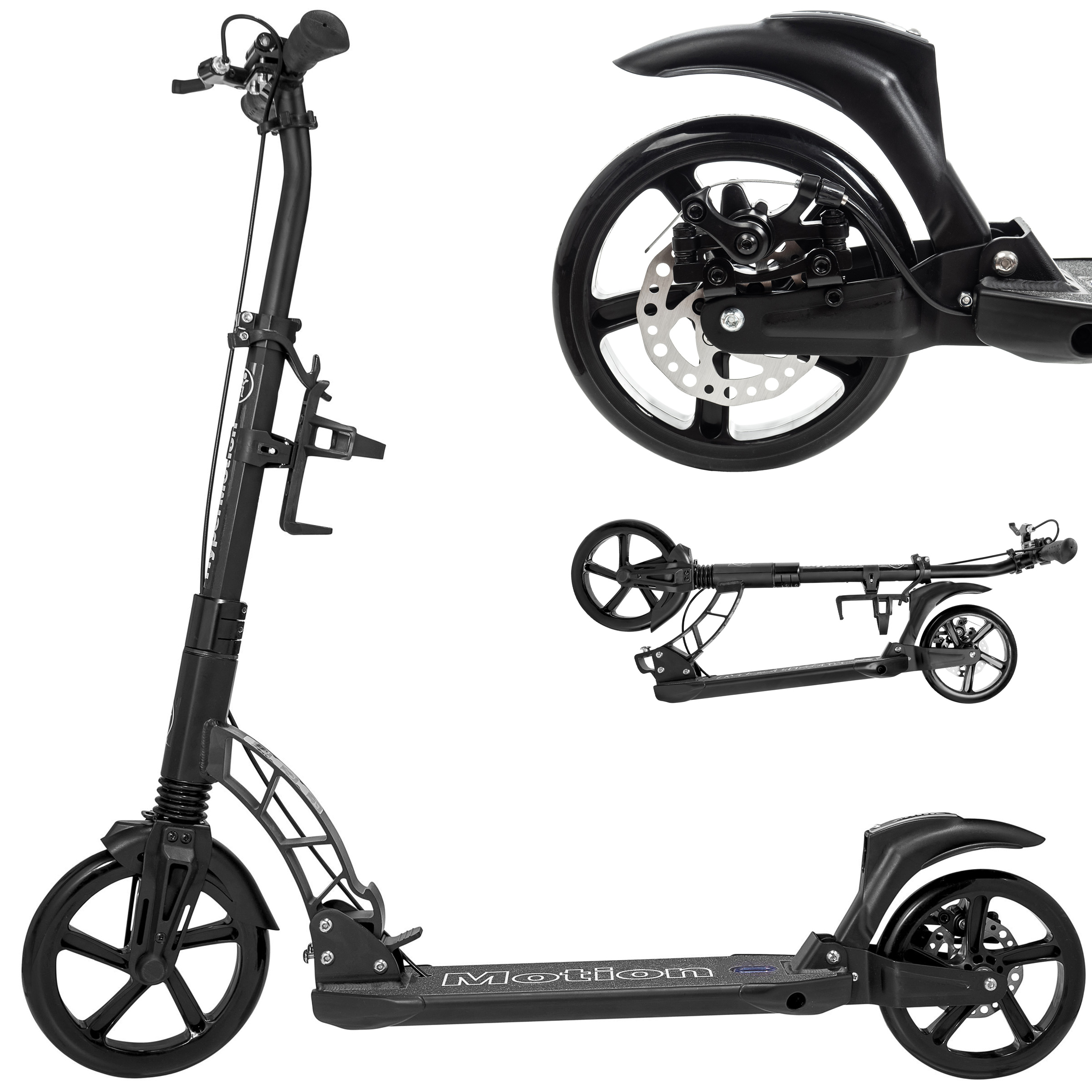 HyperMotion REGAMO adult scooter – black | SPORTS AND OUTDOORS ...